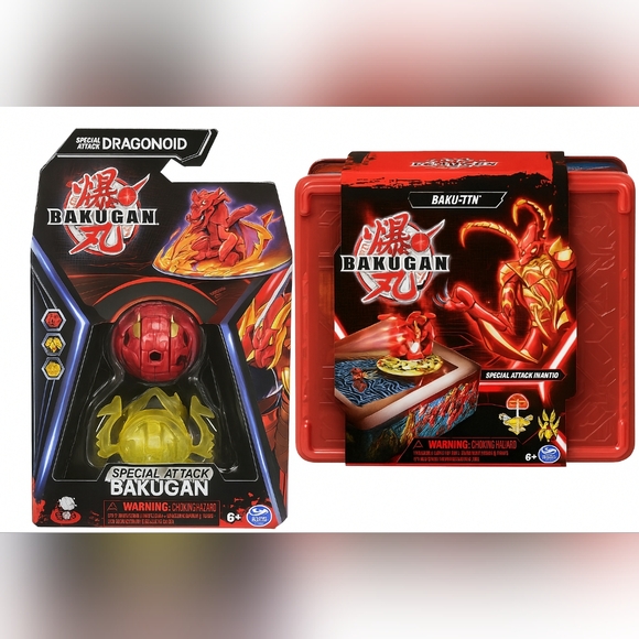 Bakugan | Toys | Bakugan Special Attack Bundle Dragonoid Mantid Bakutin Nib Rare | Poshmark